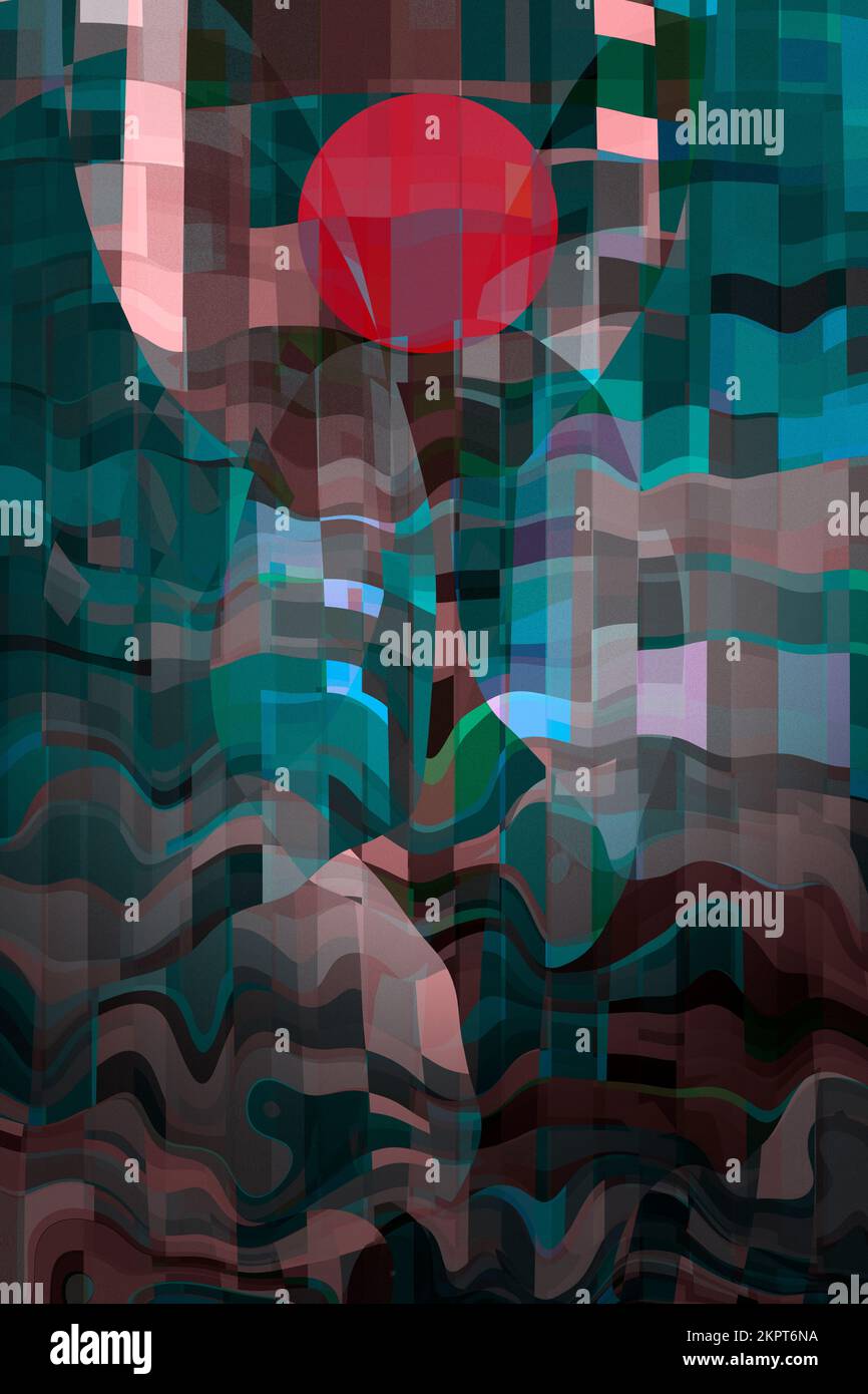 ABSTRACT ART: Chicago Sunrise Stock Photo - Alamy