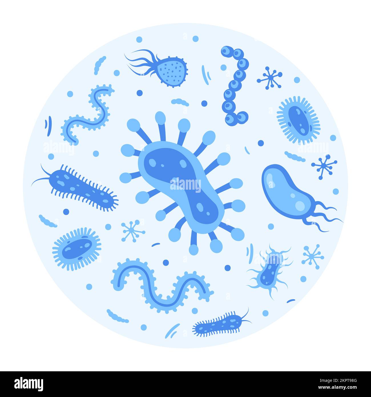 Set of probiotic bacteria in a circle hi-res stock photography and images - Alamy