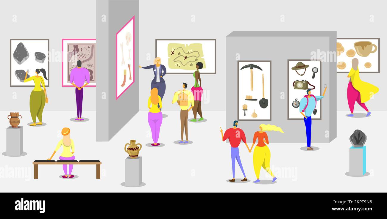 History museum vector poster banner design template Stock Vector Image ...