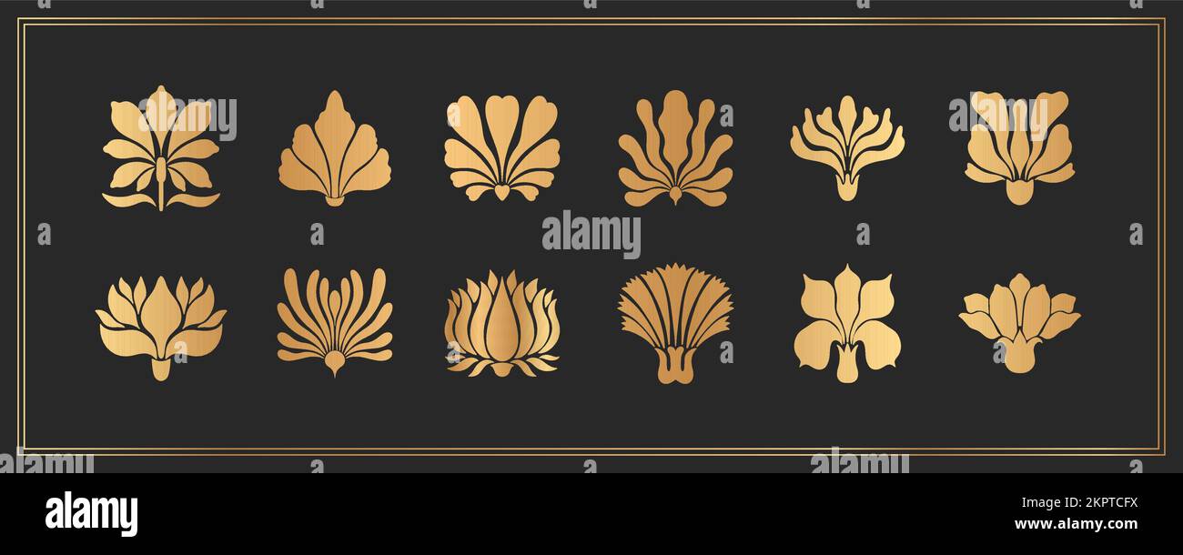 Text boarder divider for printing in typography. Floral elegant motif ...