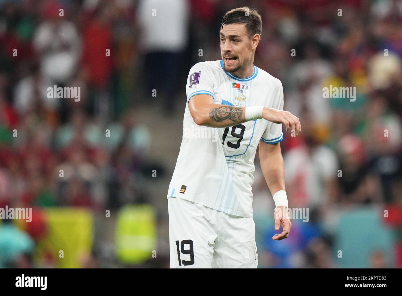 Sebastian Coates of Uruguay during the FIFA World Cup Qatar 2022 match ...