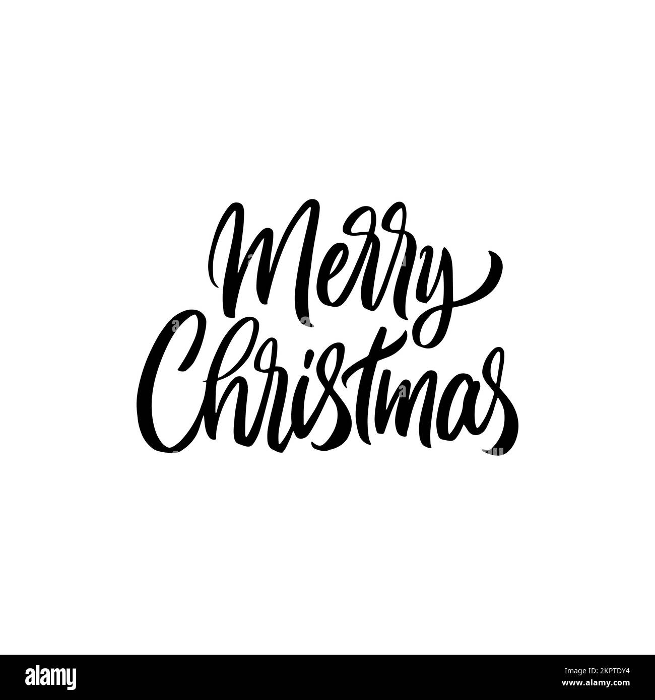 Merry Christmas Lettering Isolated Stock Vector Image & Art - Alamy