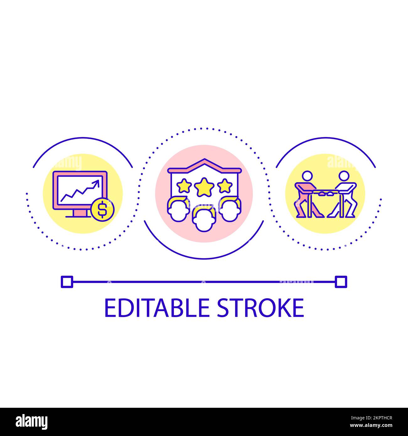 Competitive spirit loop concept icon Stock Vector Image & Art - Alamy