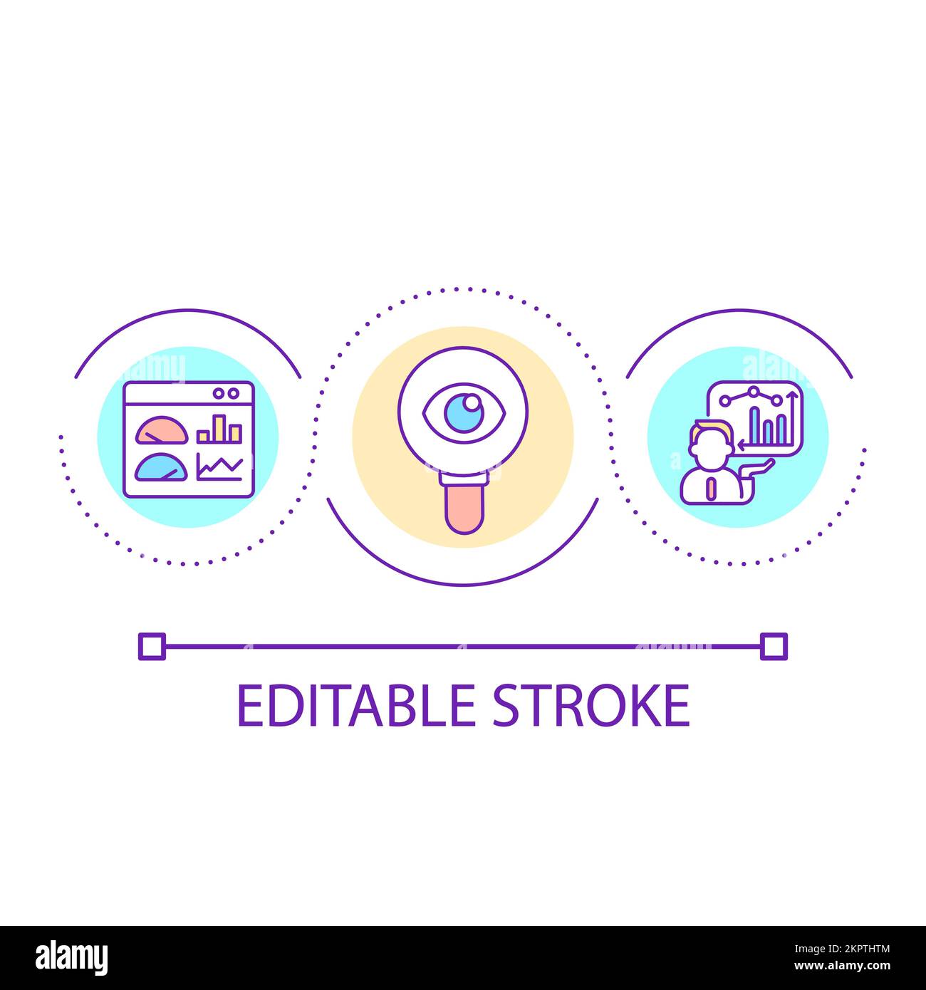 Analyzing performance loop concept icon Stock Vector Image & Art - Alamy Analyzing performance loop concept icon Stock Vector Image & Art - Alamy