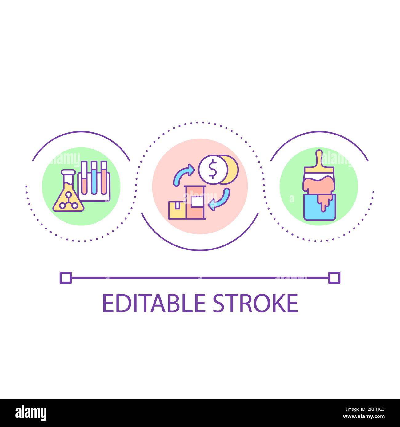 Chemical products loop concept icon Stock Vector Image & Art - Alamy