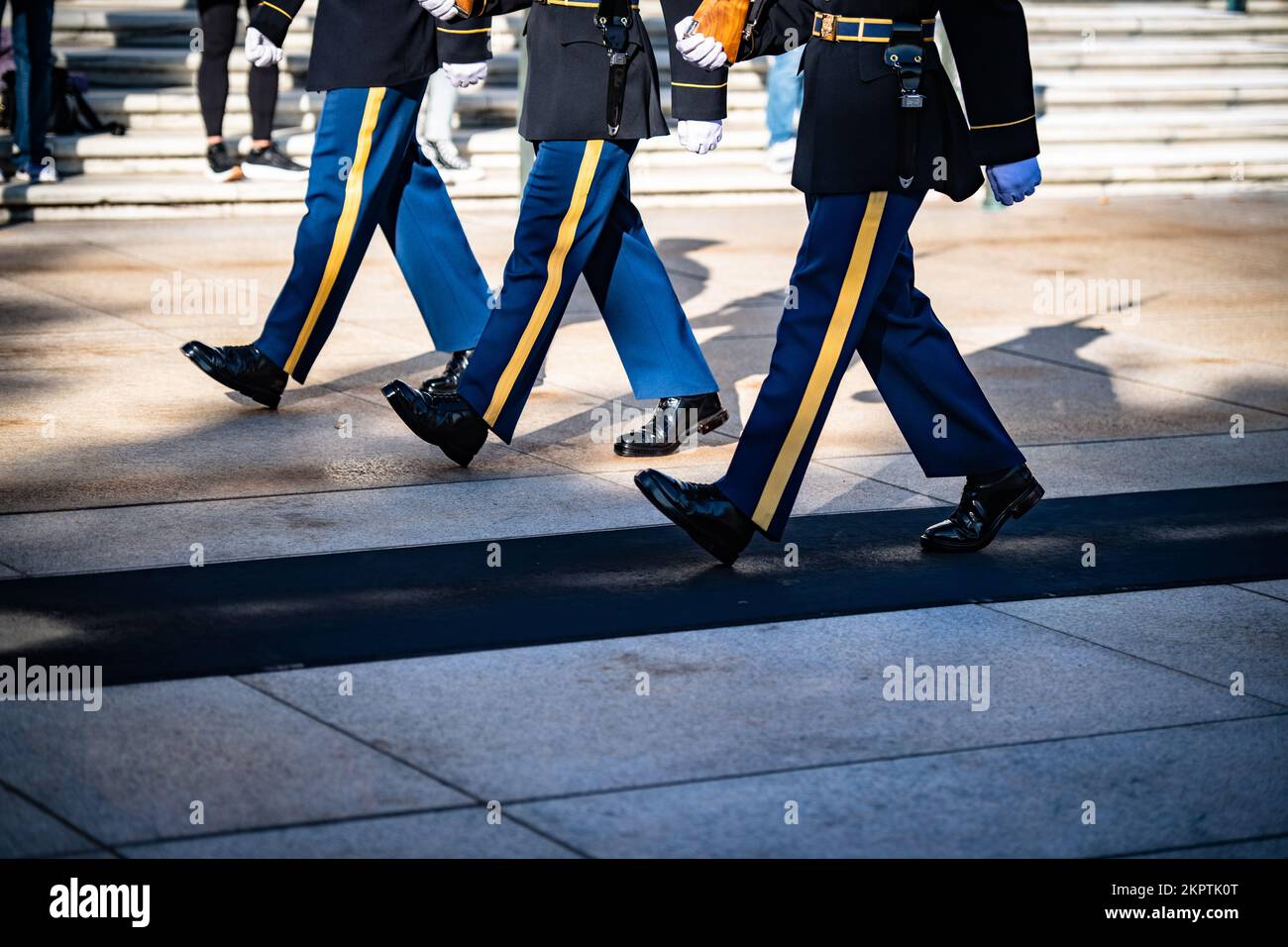 Tomb guards from the 3d U.S. Infantry Regiment (The Old Guard) perform ...