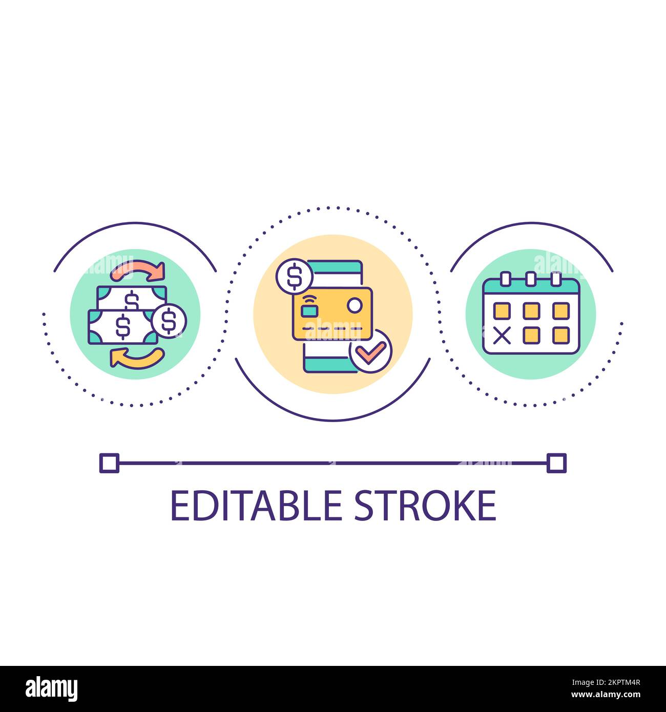 Online payment loop concept icon Stock Vector Image & Art - Alamy