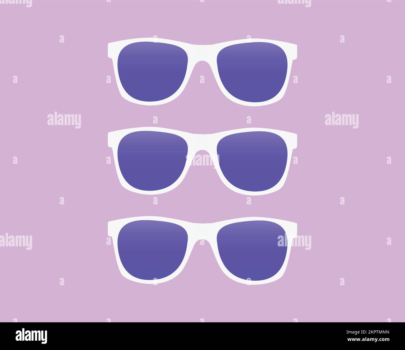 Realistic Vintage Sunglasses Isolated Vector Illustration Stock Vector ...