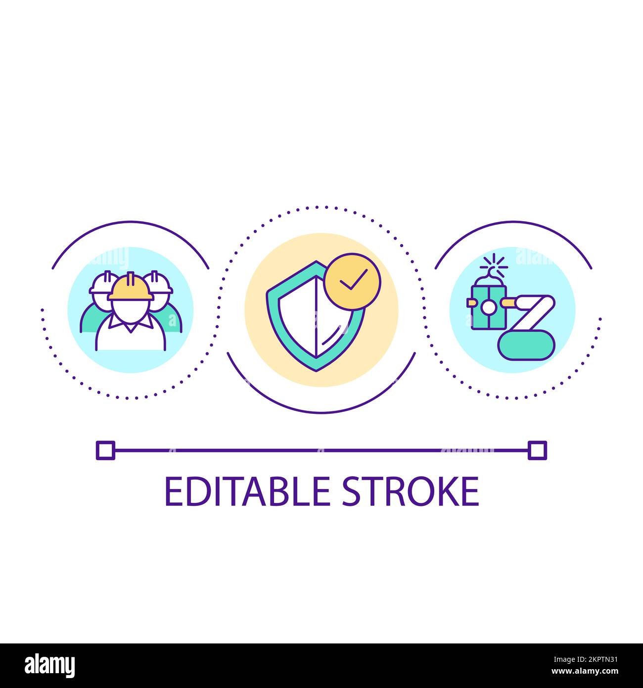 Manufacturing security loop concept icon Stock Vector Image & Art - Alamy