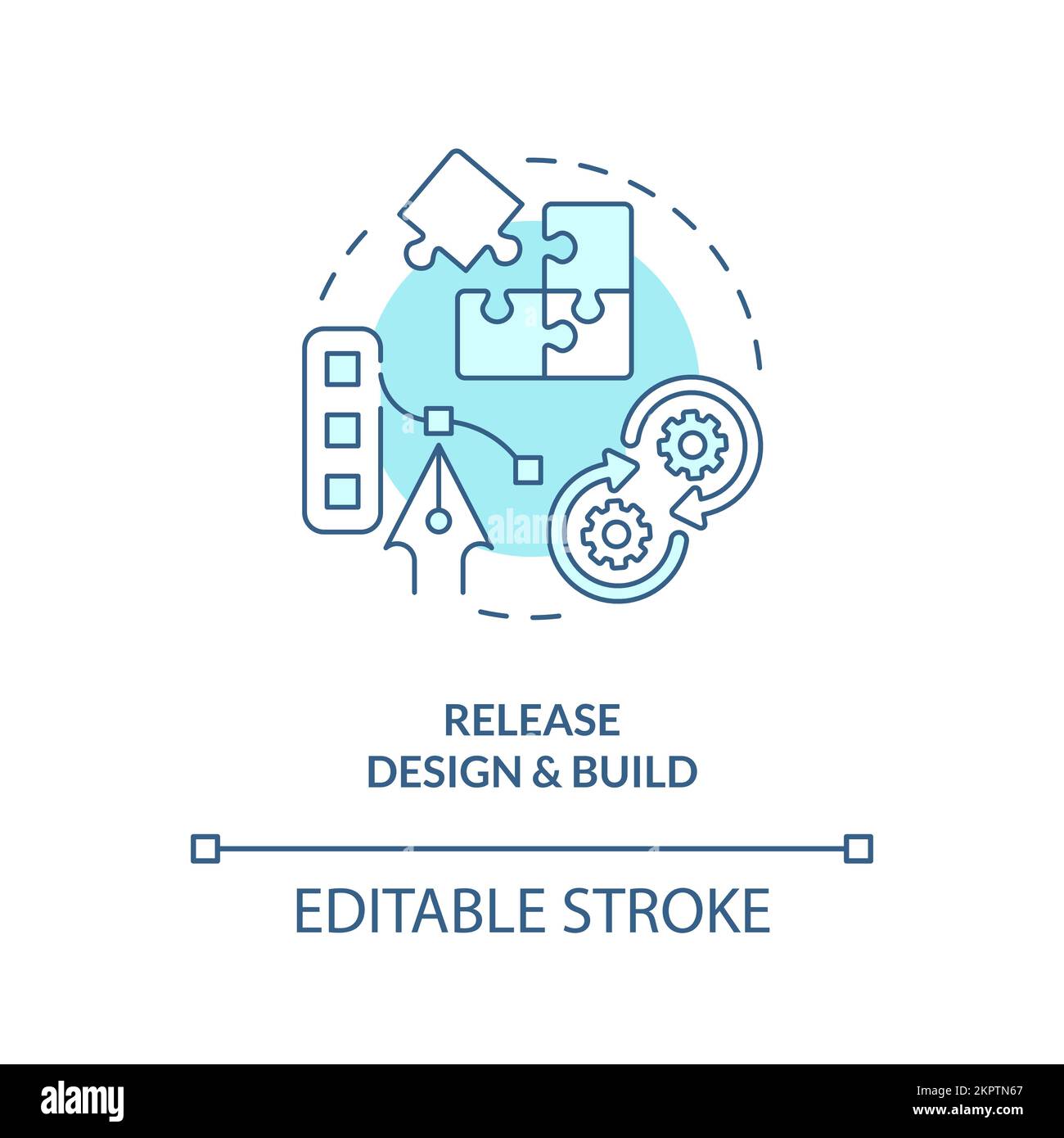 Design and build turquoise concept icon Stock Vector Image & Art - Alamy