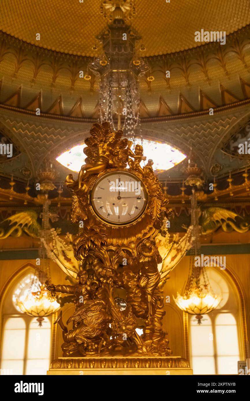 England, East Sussex, Brighton, The Royal Pavilion, The Music Room, The ...