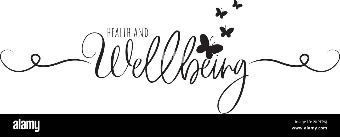 Health and wellbeing, vector. Motivational inspirational life quotes ...