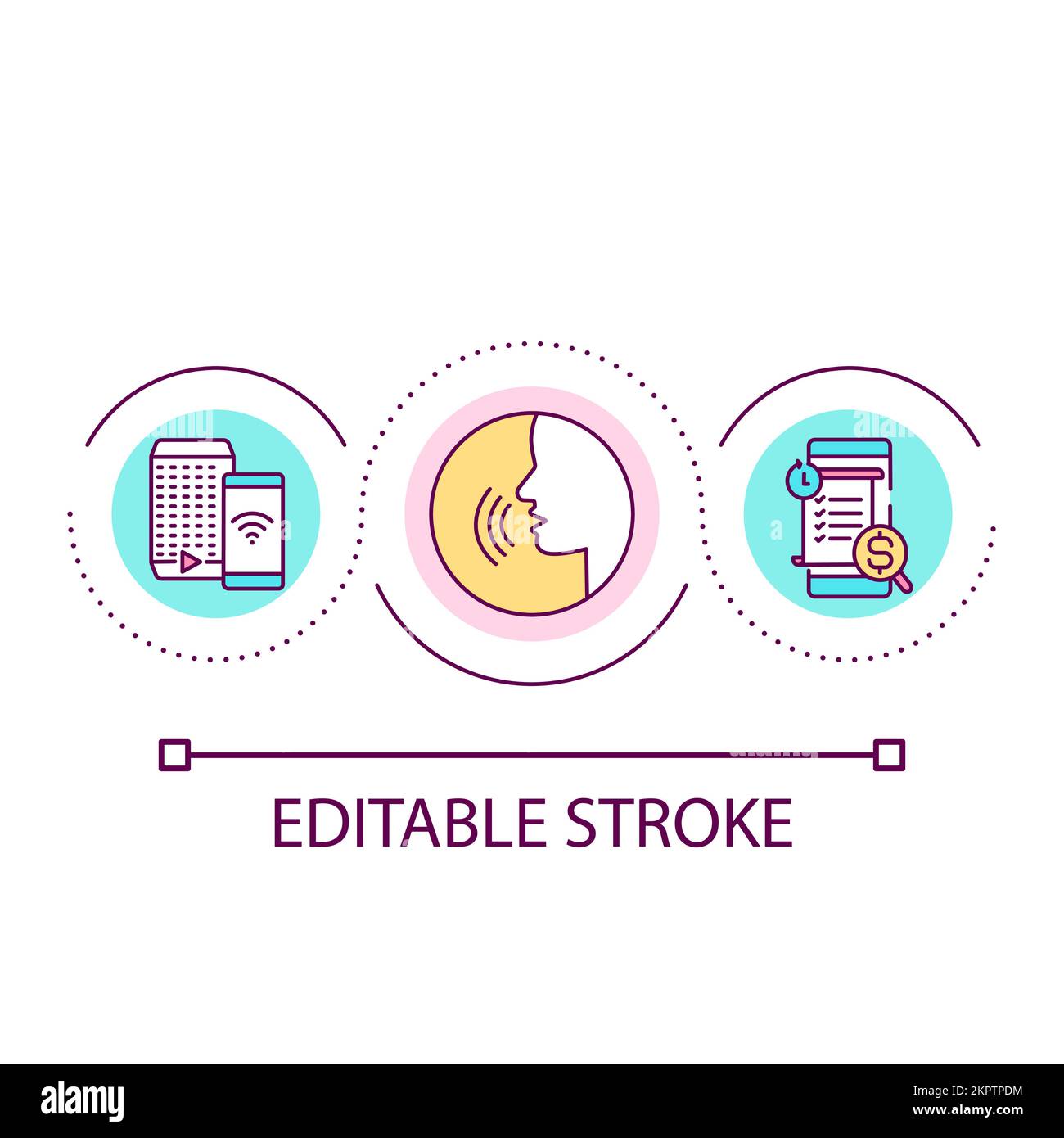 Voice search loop concept icon Stock Vector Image & Art - Alamy