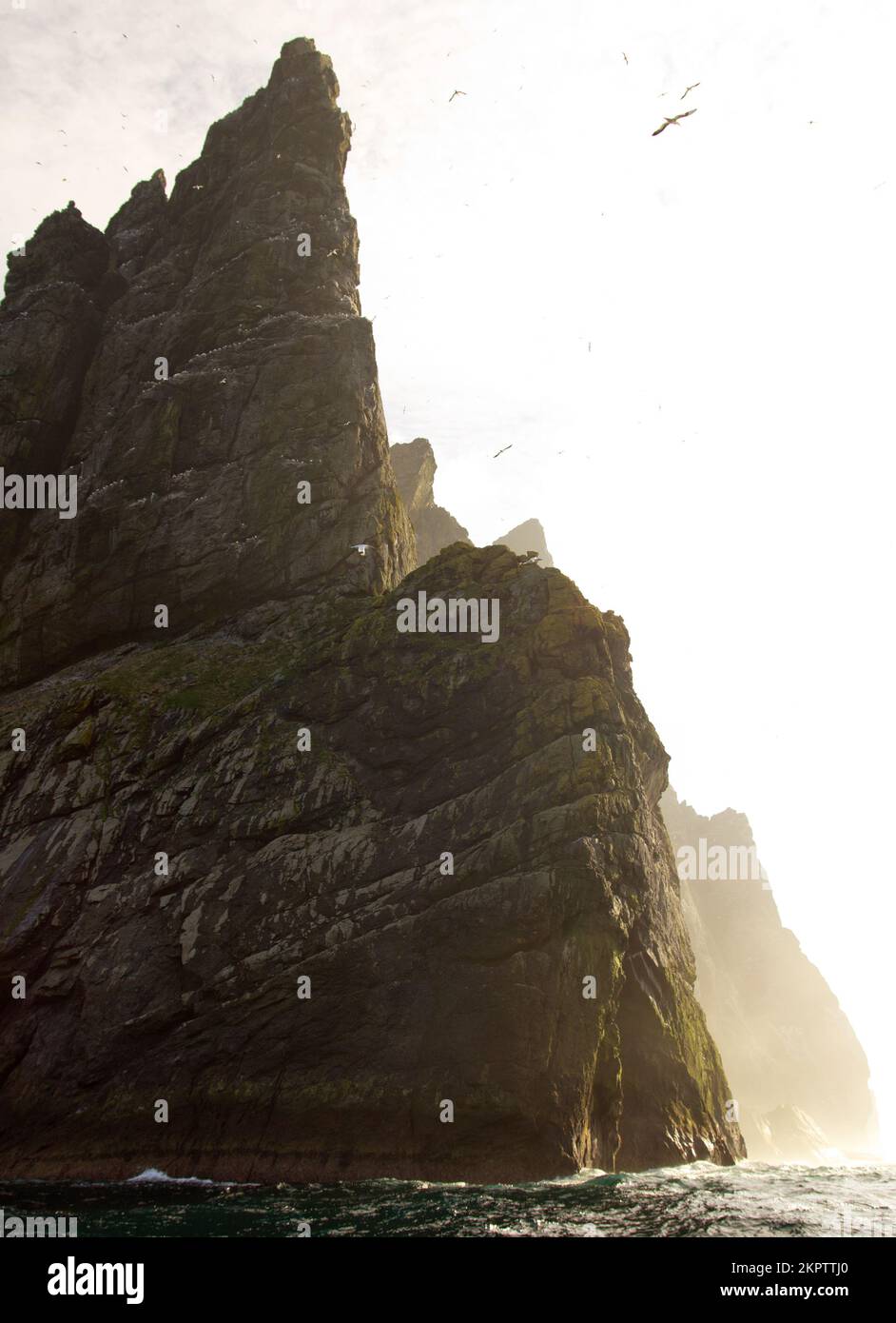 The cliffs of Saint Kilda archipelago, Outer Hebrides, Scotland Stock ...