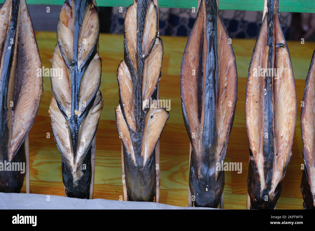 Fish drying on frame hi-res stock photography and images - Alamy