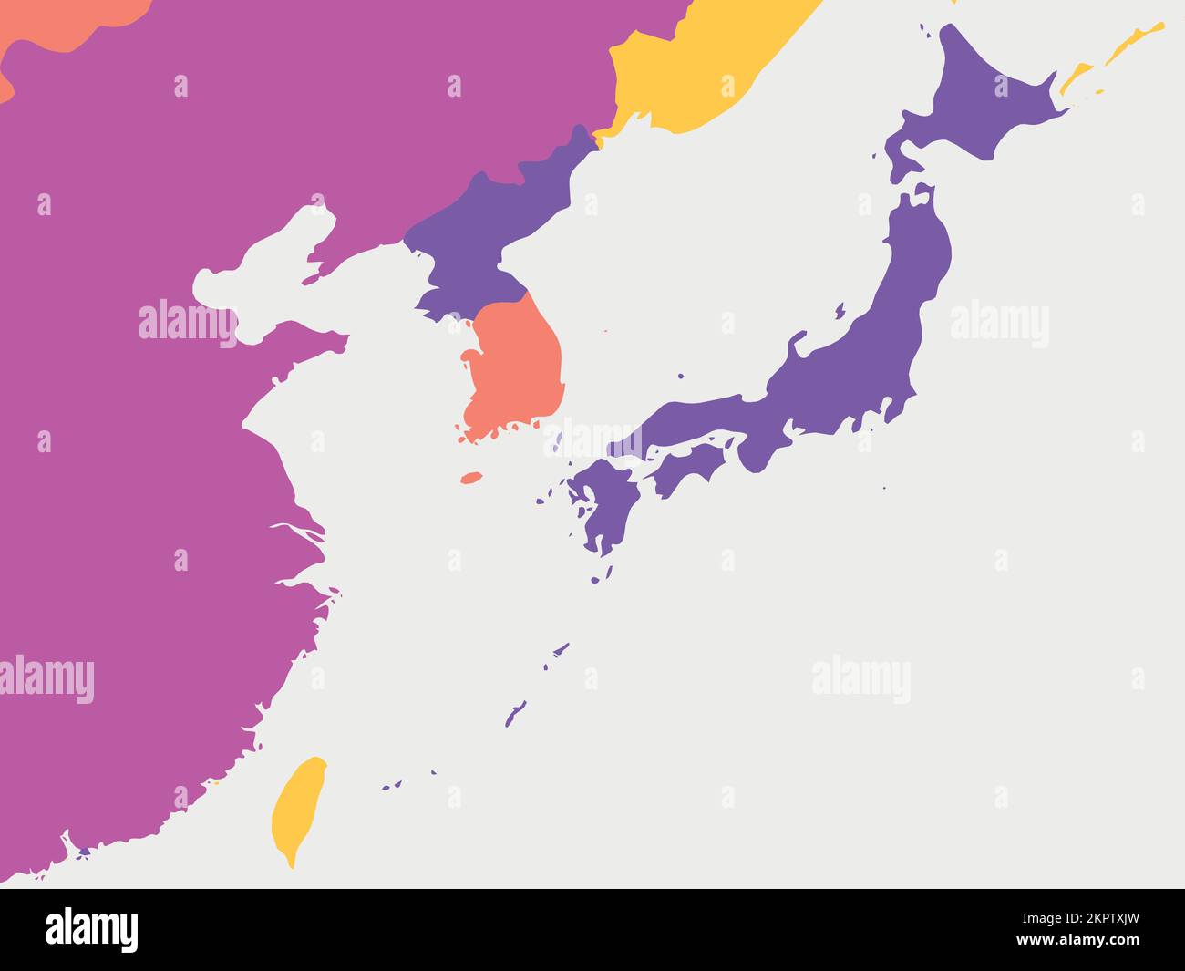East Asia blank map. High detailed political map of eastern asian ... East Asia blank map. High detailed political map of eastern asian ...