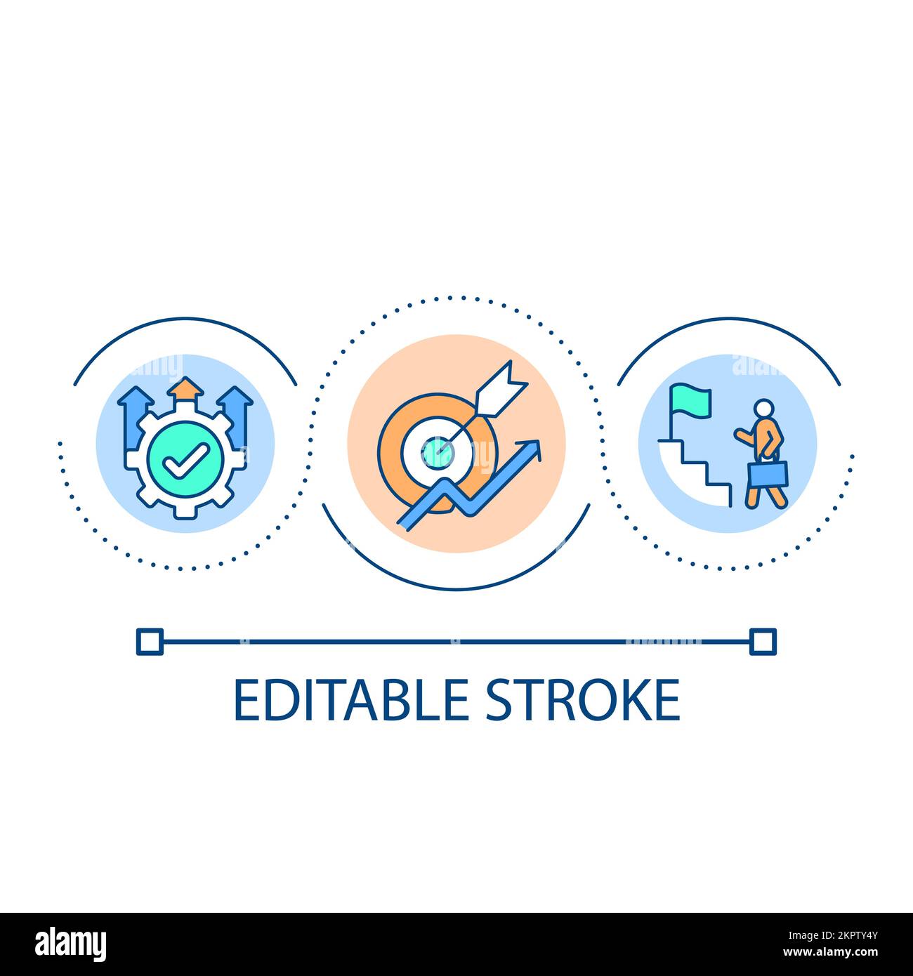 Career growth loop concept icon Stock Vector Image & Art - Alamy