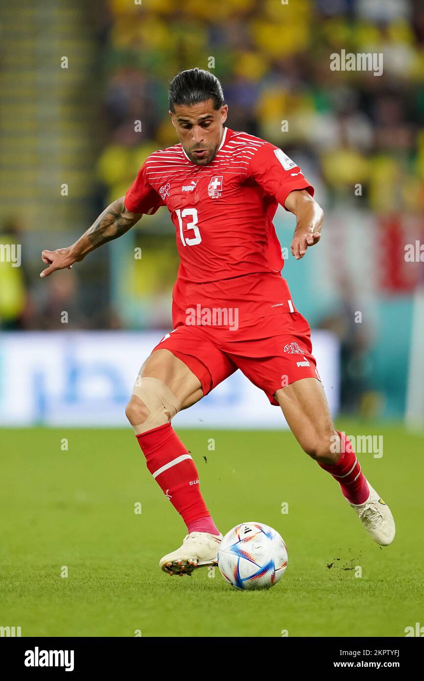 DOHA, QATAR - NOVEMBER 28: Player of Switzerland Ricardo Rodríguez ...
