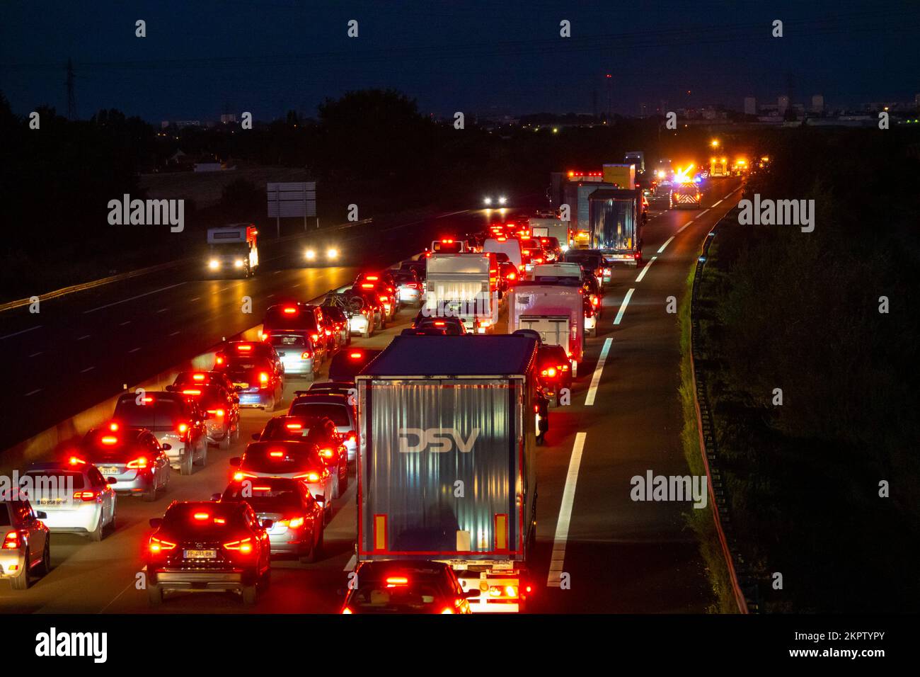 Traffic french motorway hi-res stock photography and images - Alamy