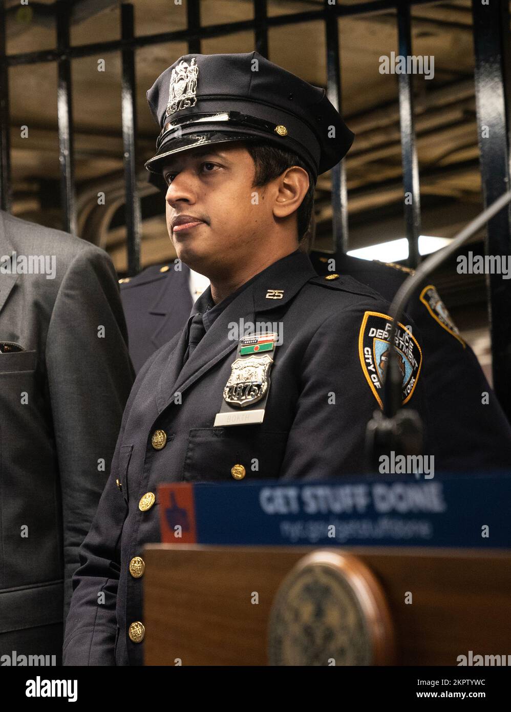 PO Taufique Bokth receives proclamation on saving the life of a man who ...