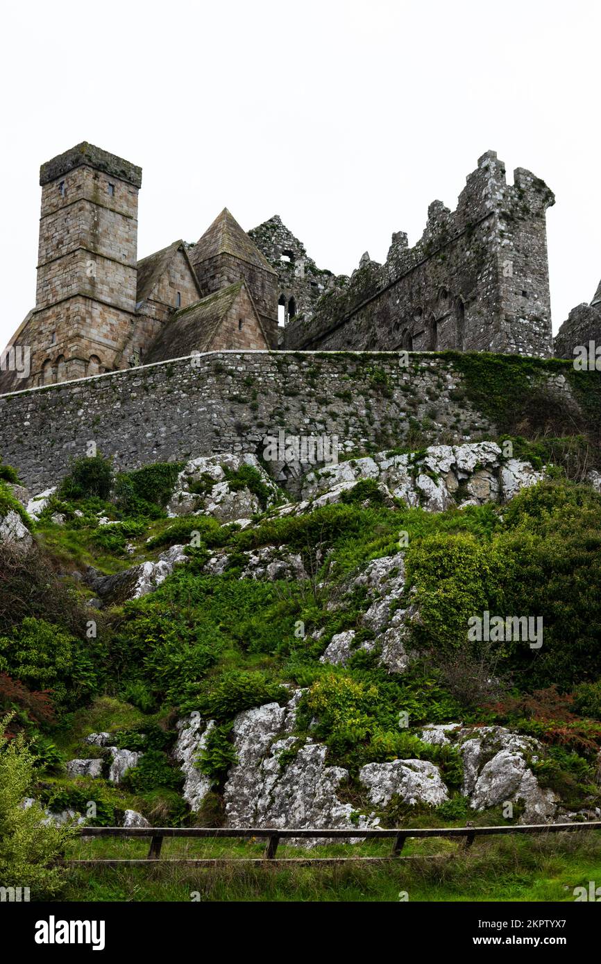 Rock of Cashel, Castle on the hill in Tipperary, Ireland Stock Photo ...