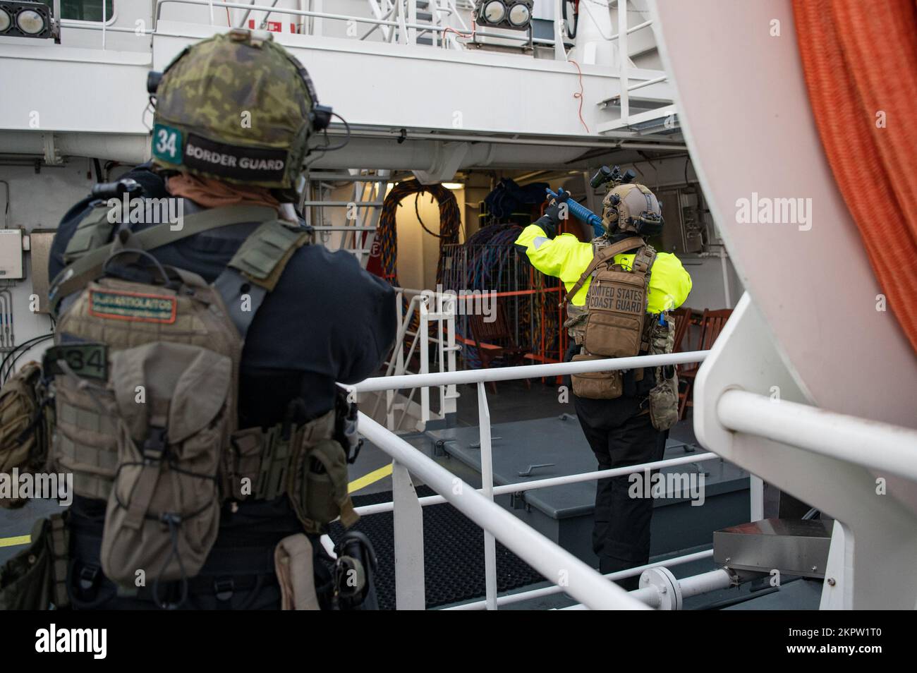 U.S. Coast Guard Petty Officer 3rd Class Drew Freiheit, a maritime ...