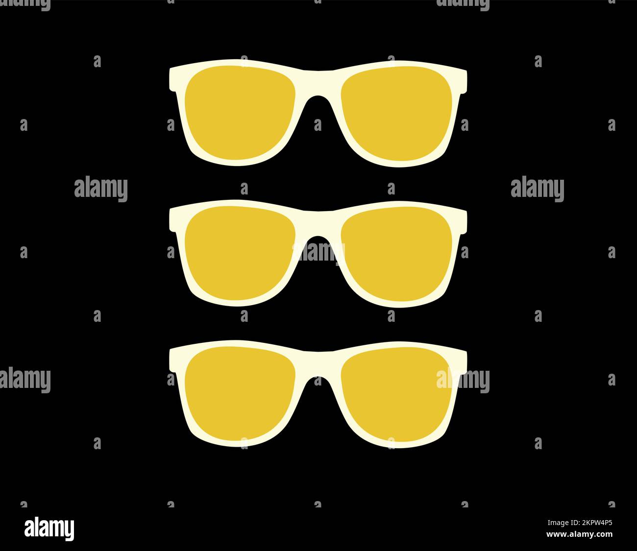 Realistic Vintage Sunglasses Isolated Vector Illustration Stock Vector Image And Art Alamy