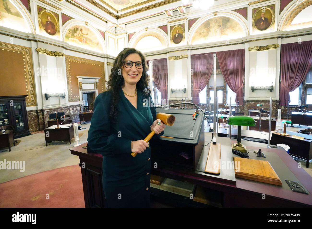 St. Louis, United States. 28th Nov, 2022. Megan Green, newly ...
