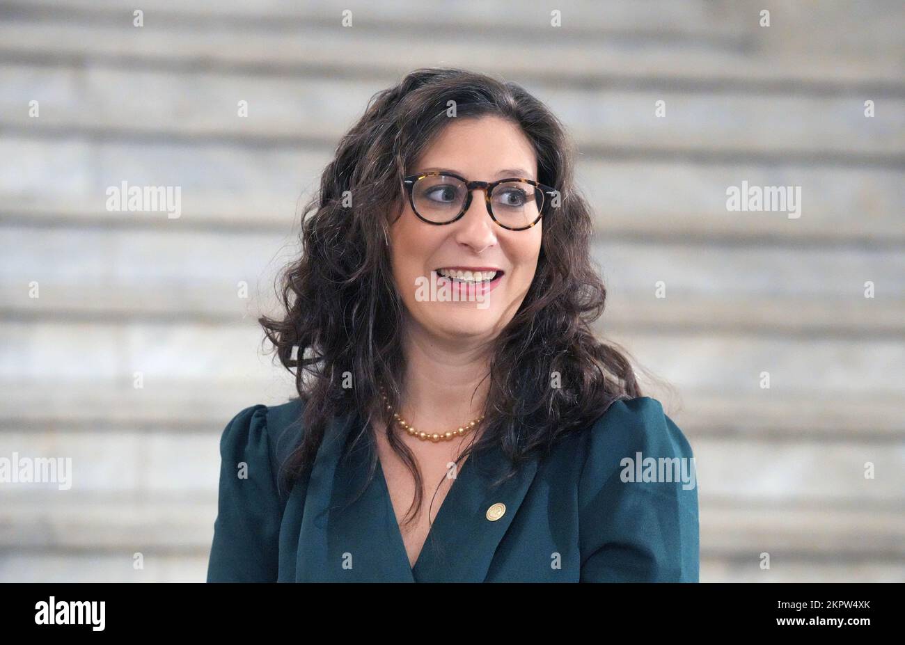 St. Louis, United States. 28th Nov, 2022. Megan Green, newly ...