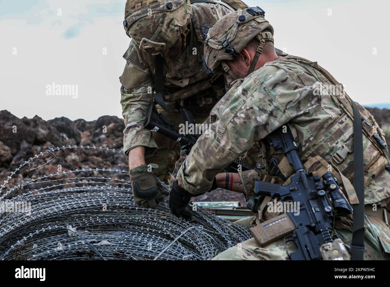 Engineers from 84th Engineer Battalion, 130th Engineer Brigade erected ...
