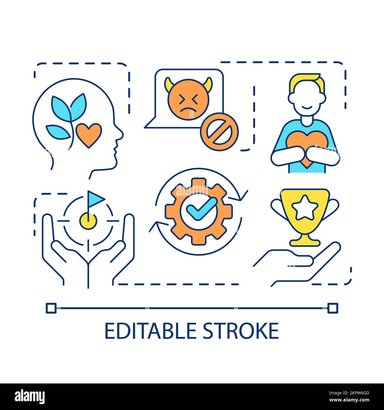 How to overcome imposter syndrome concept icon Stock Vector Image & Art ...