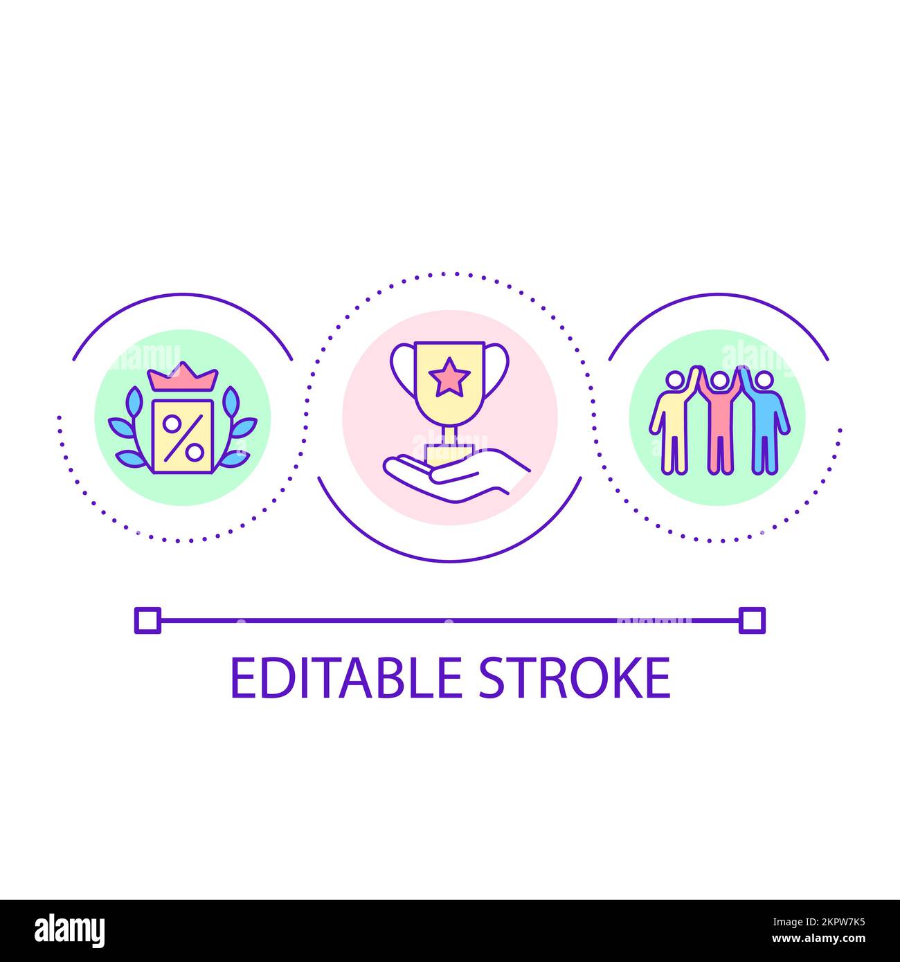 Win competition loop concept icon Stock Vector Image & Art - Alamy