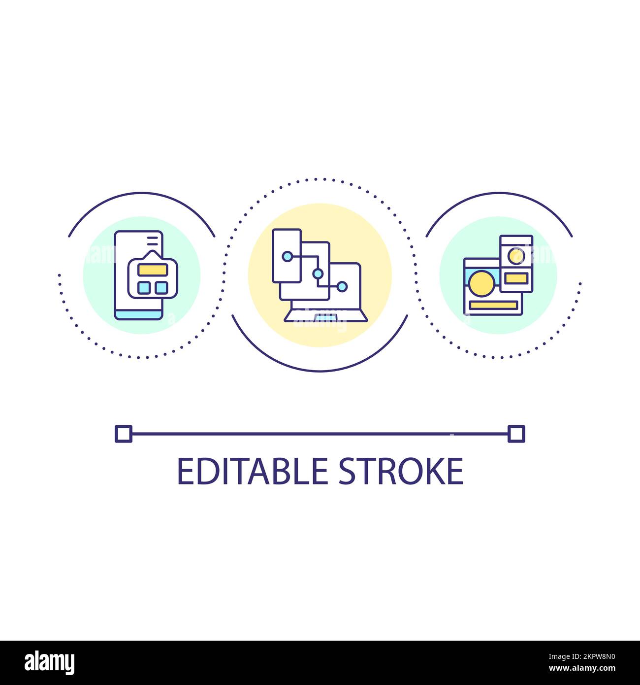 Publishing content loop concept icon Stock Vector Image & Art - Alamy