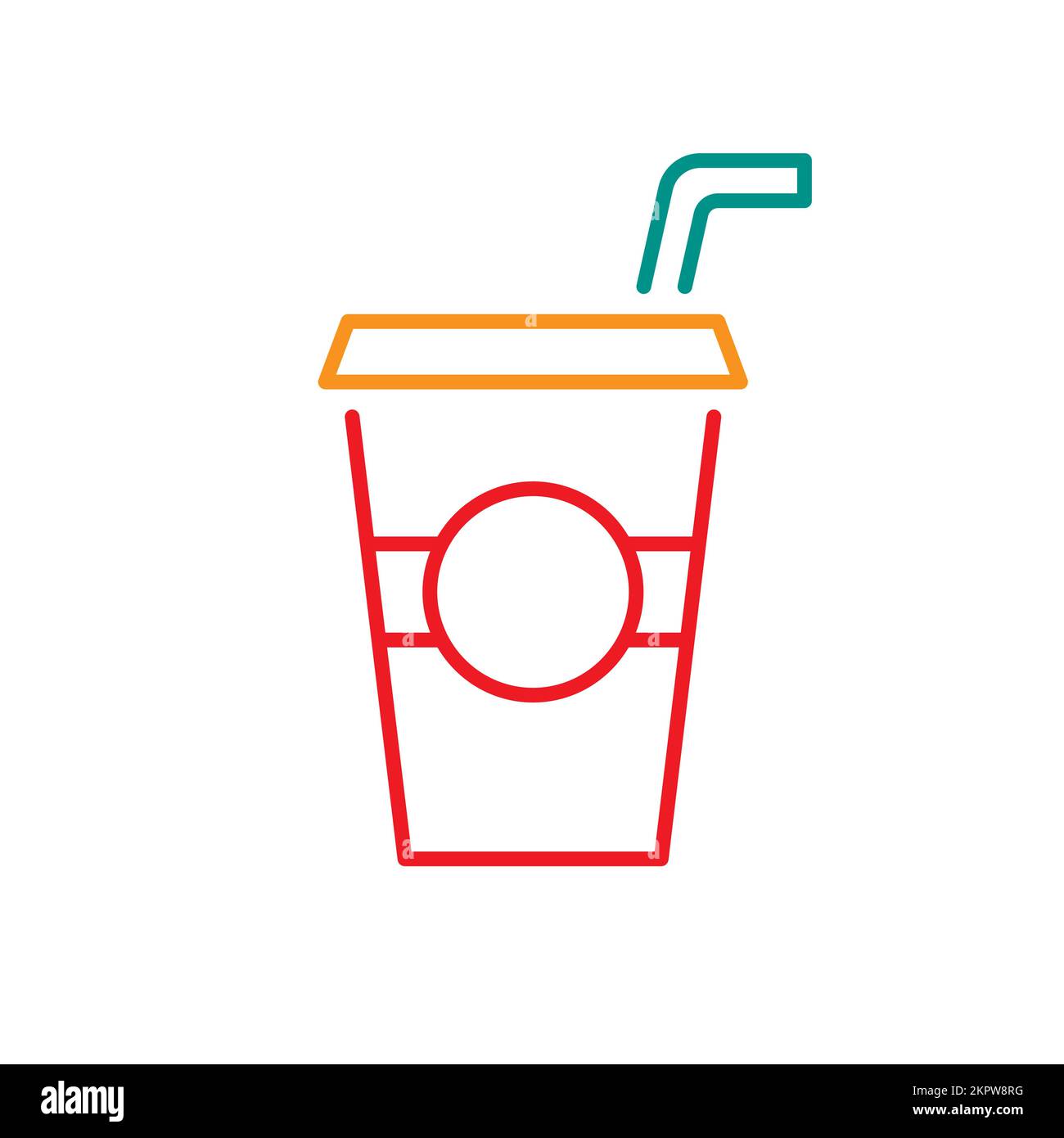 Soft drink line vector icon Stock Vector Image & Art - Alamy