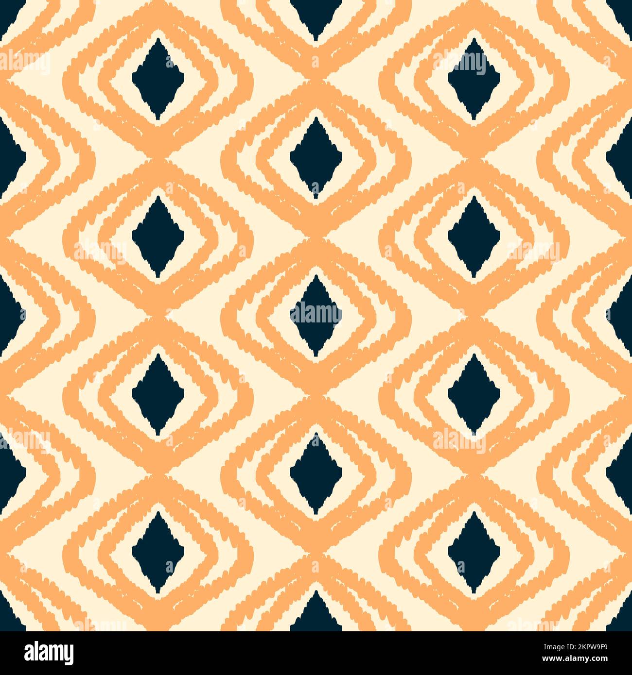 Tribal Ikat Vector Chevron Indian Seamless Pattern Stock Vector Image ...