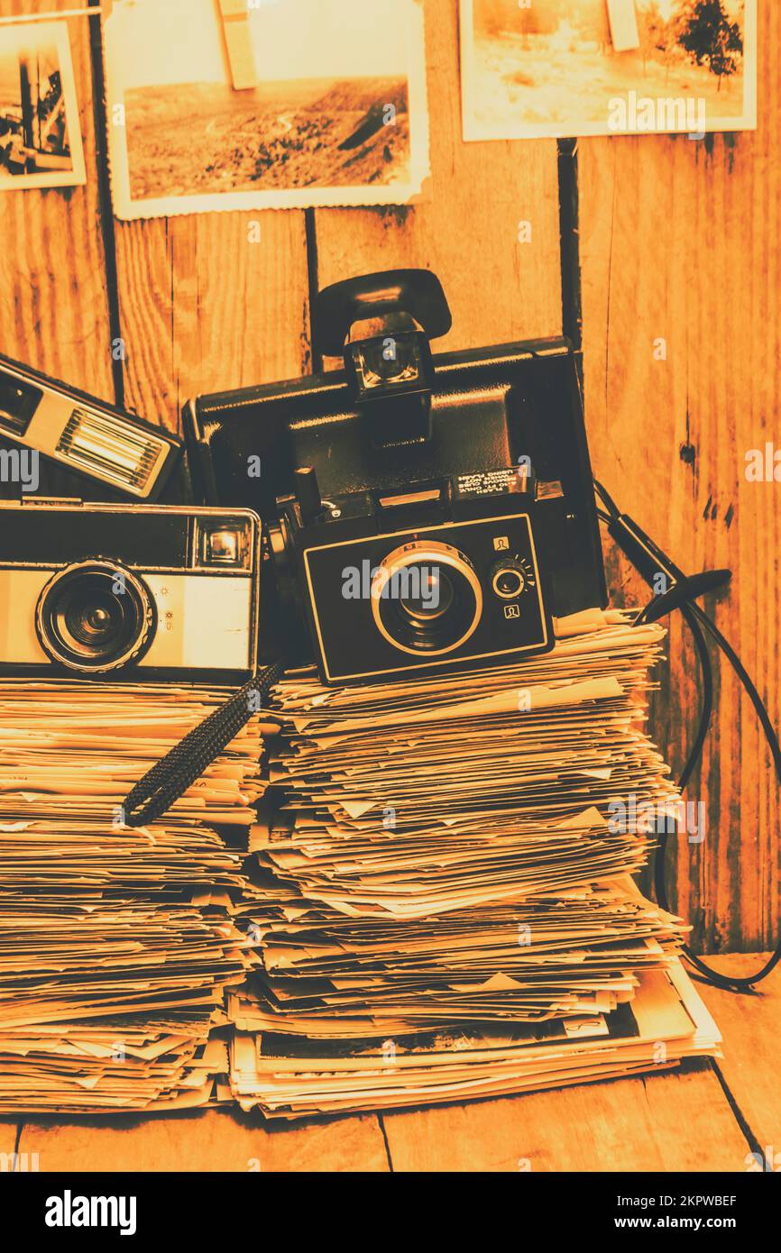 Stack photo albums hi-res stock photography and images - Alamy