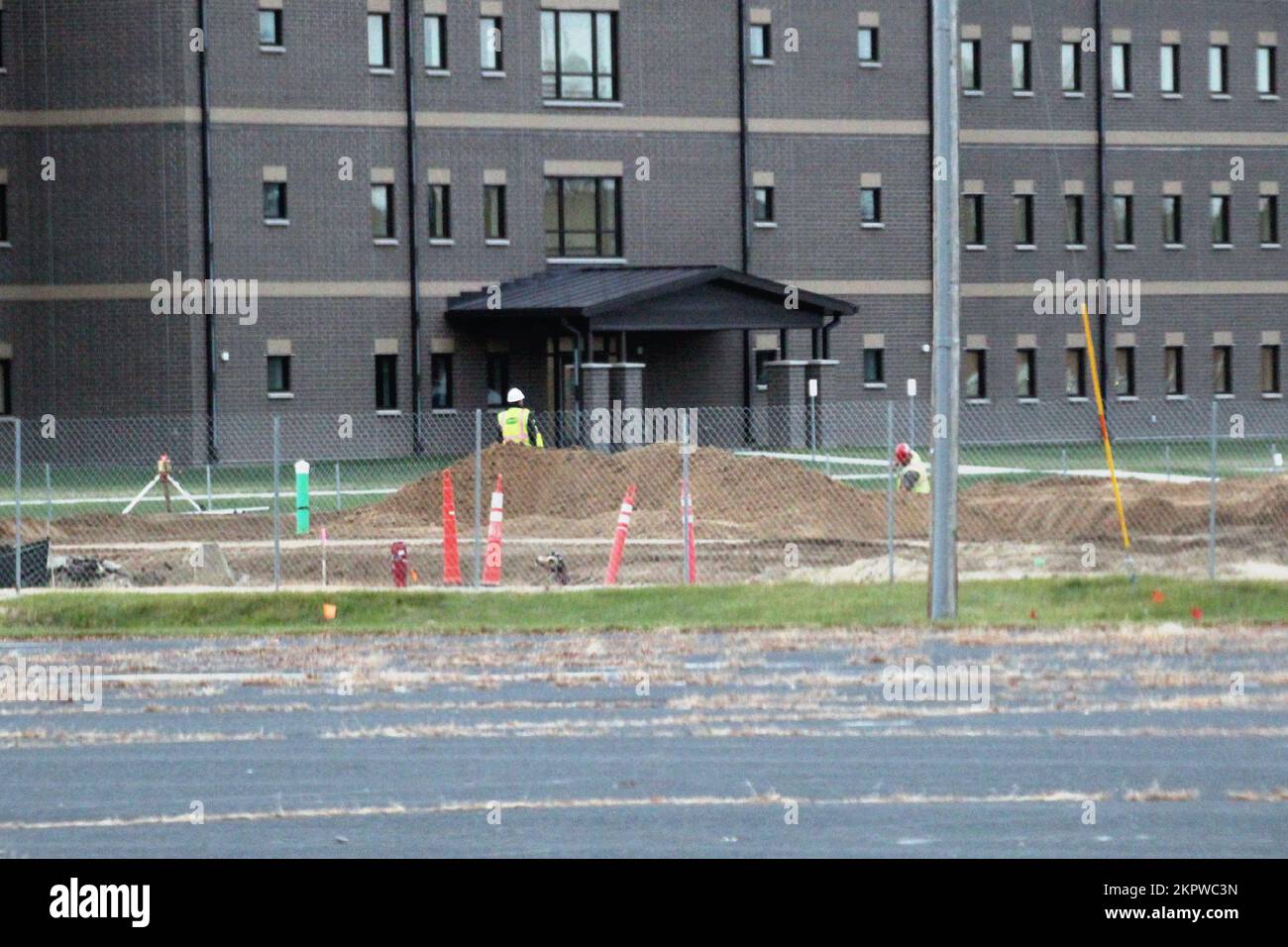 The construction area for a future transient training brigade ...