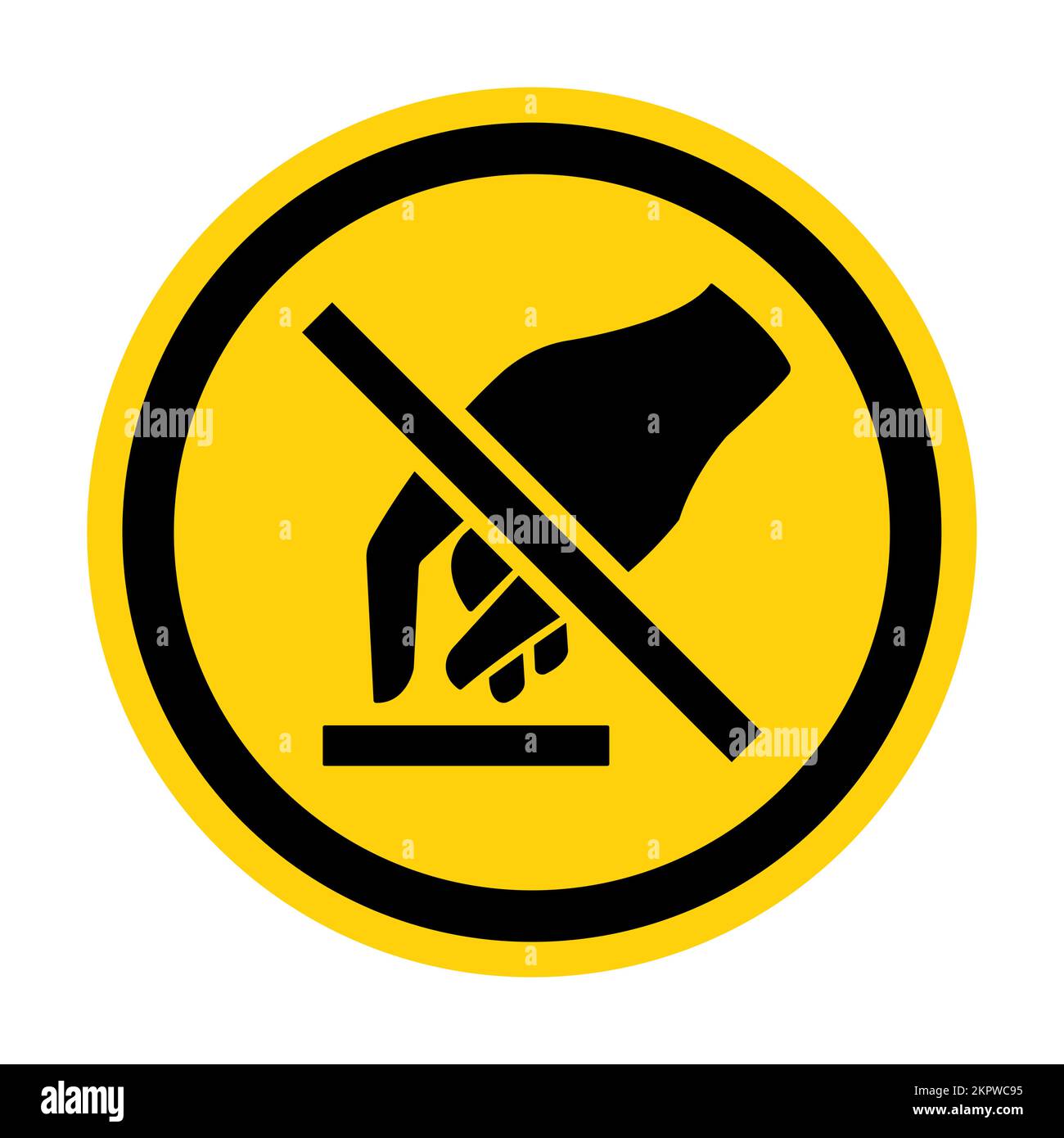 Do Not Touch Symbol Stock Vector Image & Art - Alamy