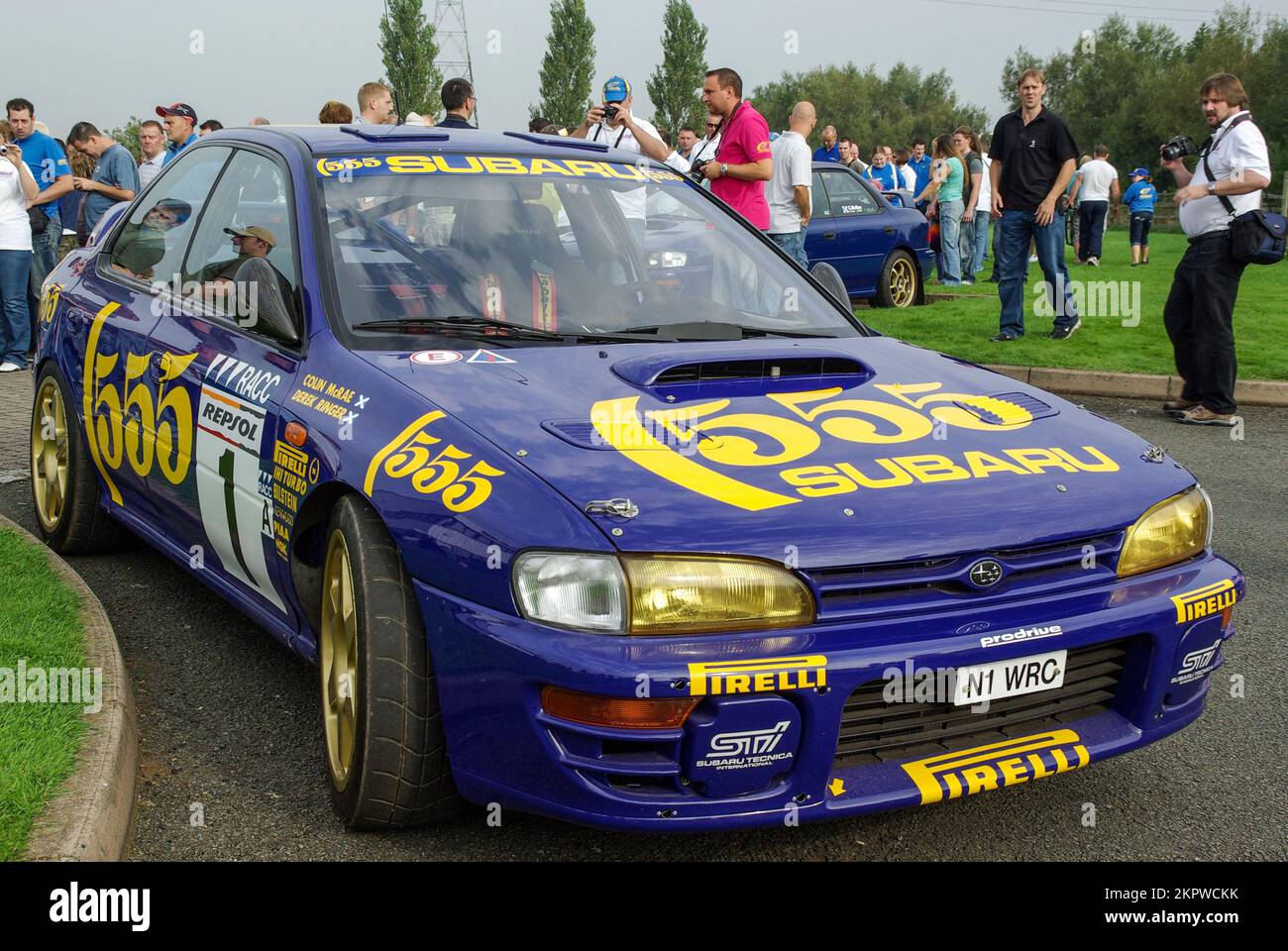 Colin McRae's 1996 rally car N1WRC at Prodrive HQ during McRae ...