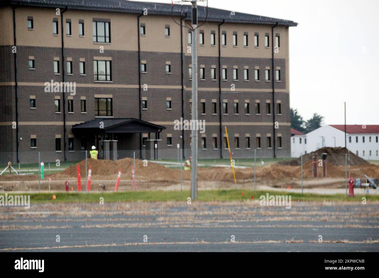 The construction area for a future transient training brigade ...