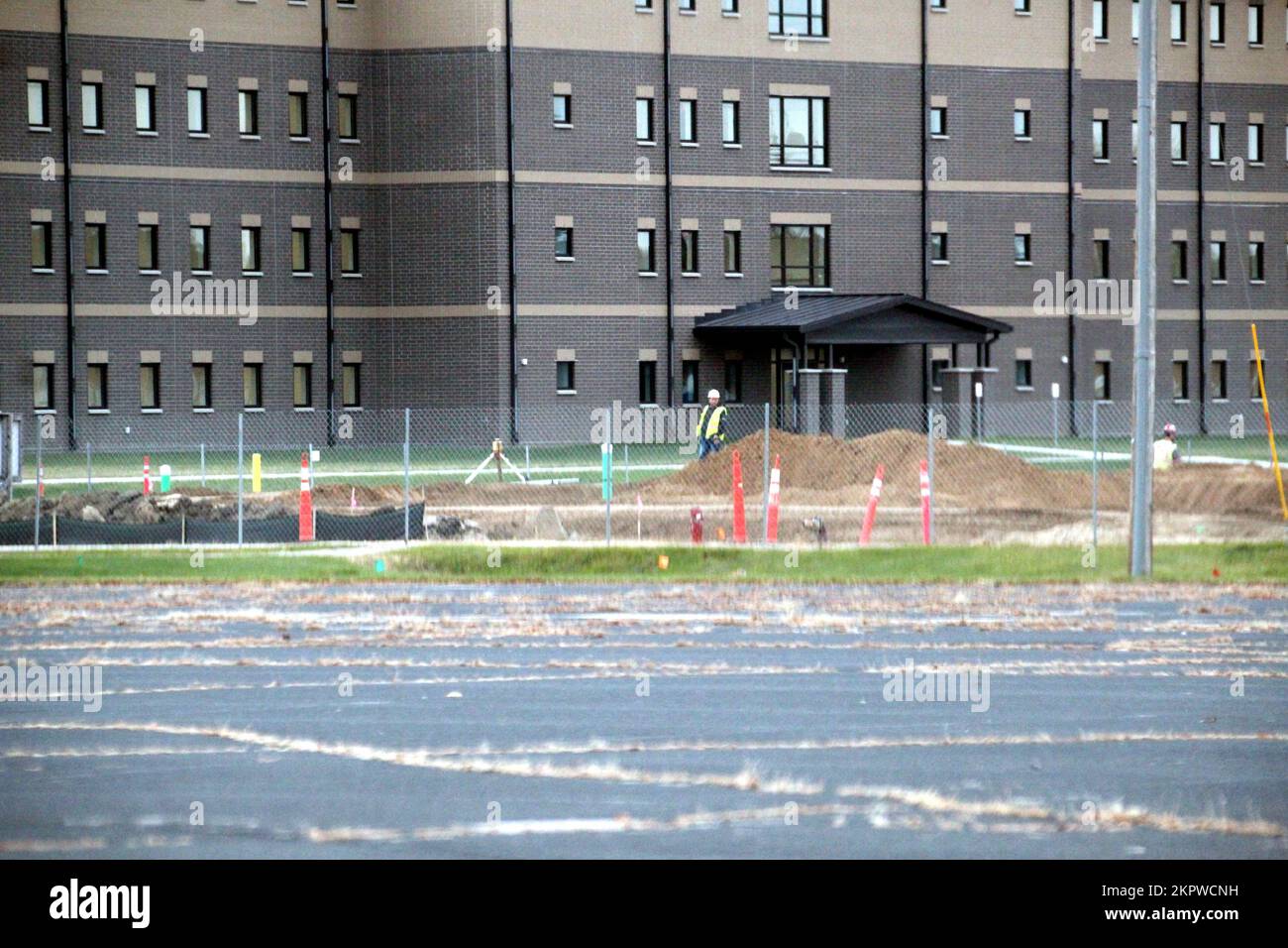 The construction area for a future transient training brigade ...