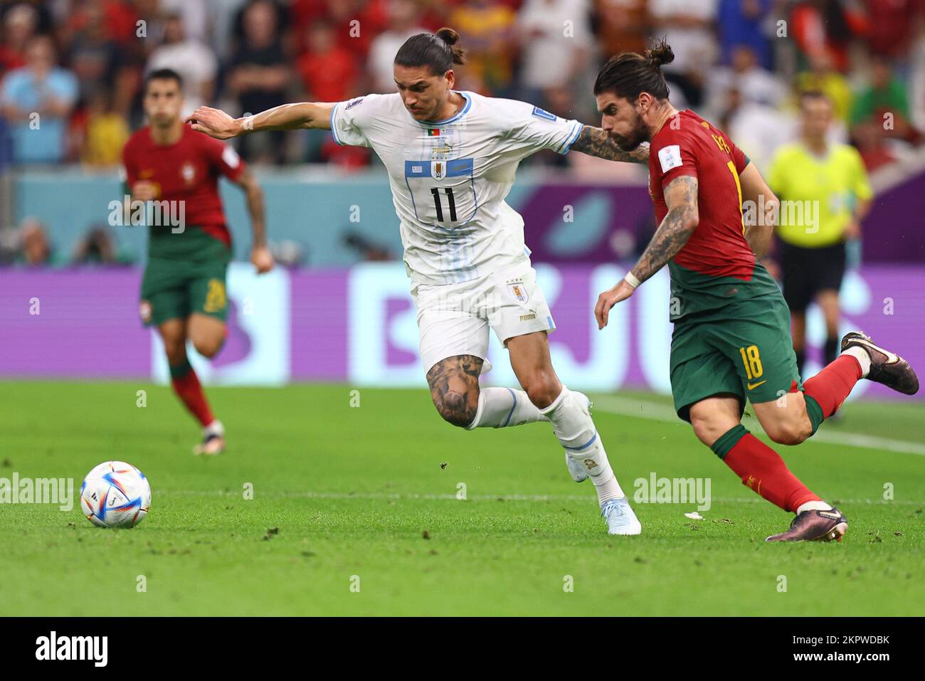 Darwin Nunez, Ruben Neves during the FIFA World Cup Qatar 2022 Group H ...