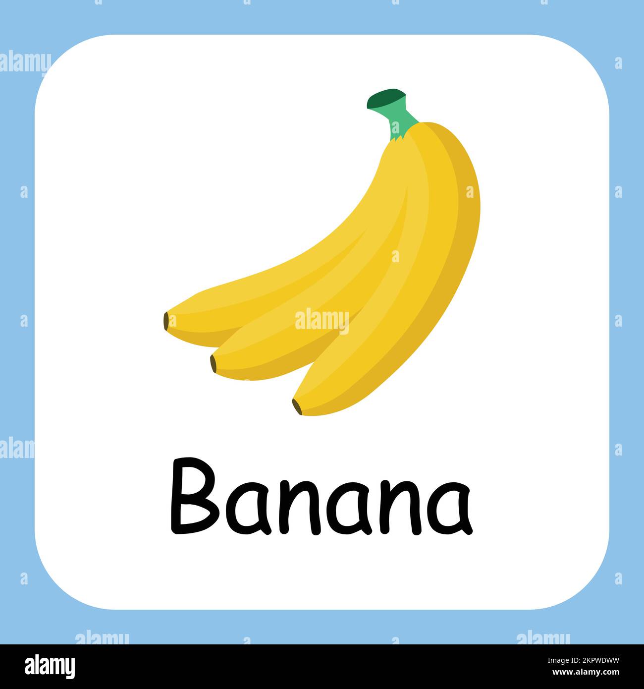 Banana Clip Art, Illustration for Kids, cartoon fruit illustration ...
