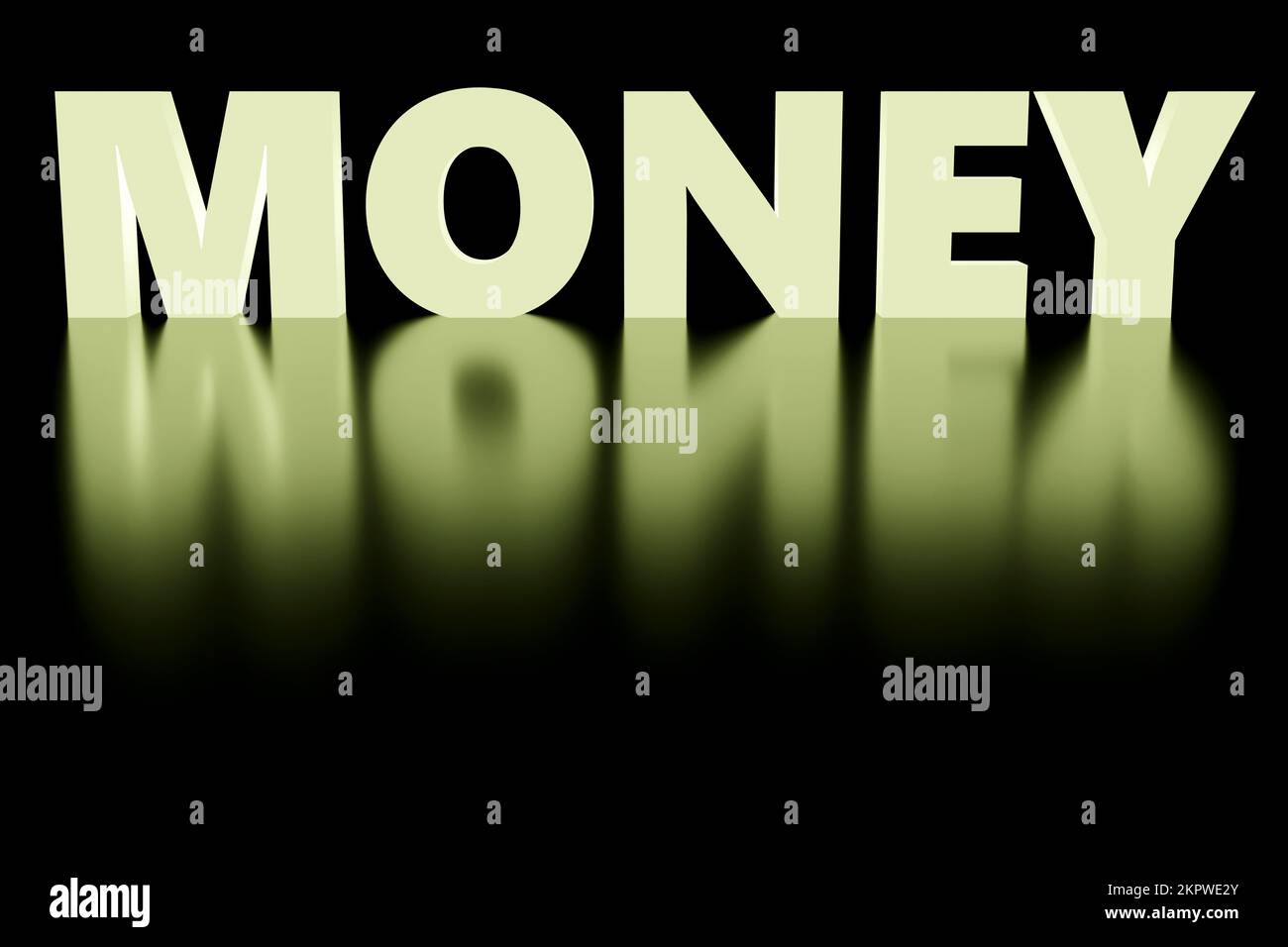3d rendered glowing sign saying money inscription on white background ...