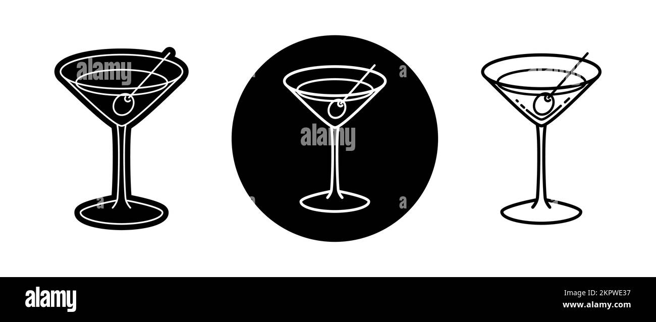 Martini Icon Vector illustration. Logo Design Template Stock Vector ...