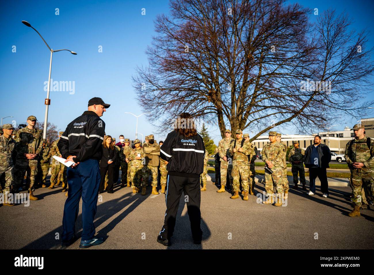 Roberta Ginter, Miami Valley Hospital Care Flight nurse, briefs 88th ...