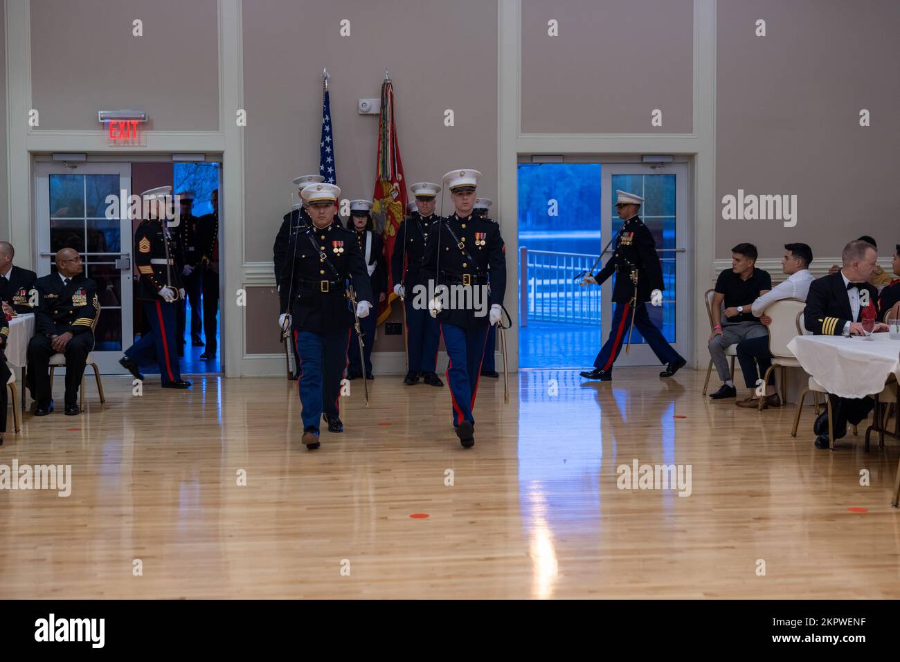 U.S. Marines with the Combat Logistics Regiment (CLR) 27 Sword Detail ...