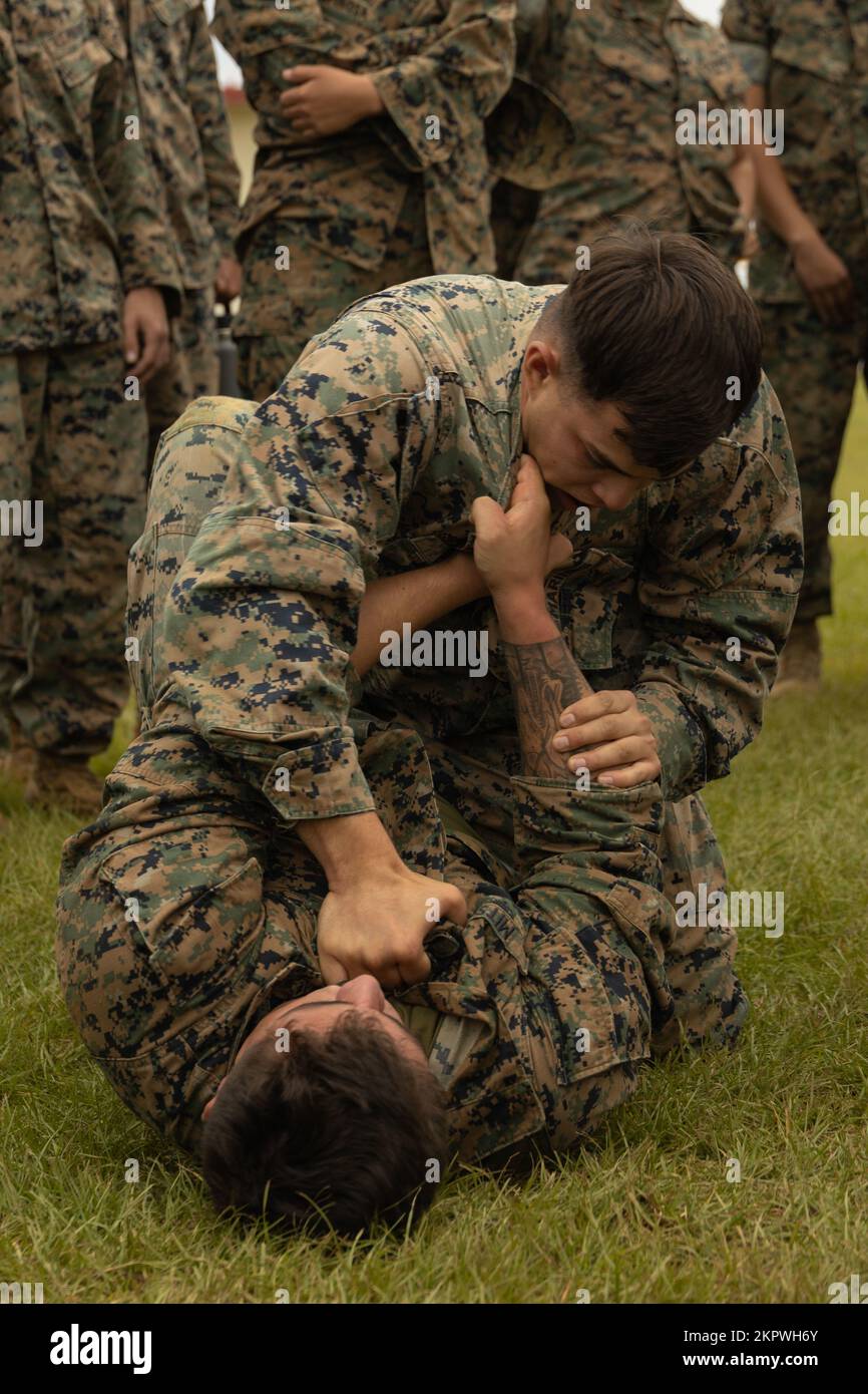 U.S. Marines with 4th Marines, 3d Marine Division compete in a ground ...