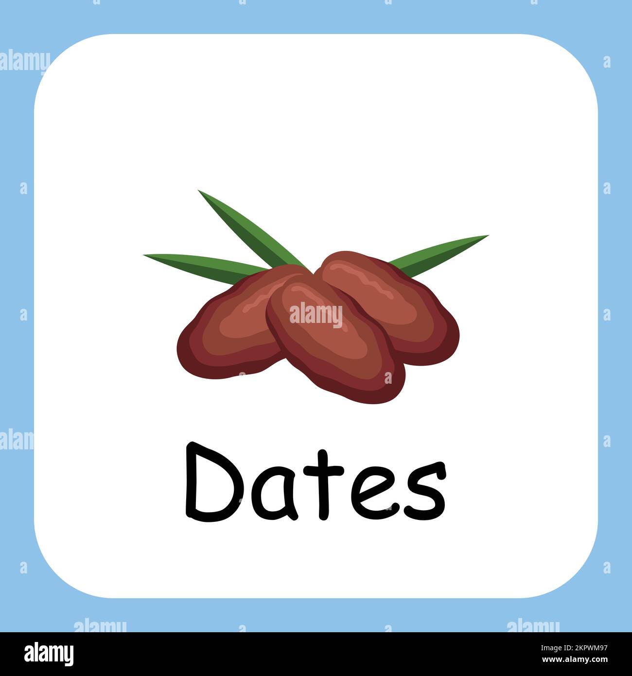 Dates Fruit Clip Art, Illustration for Kids, cartoon fruit illustration ...