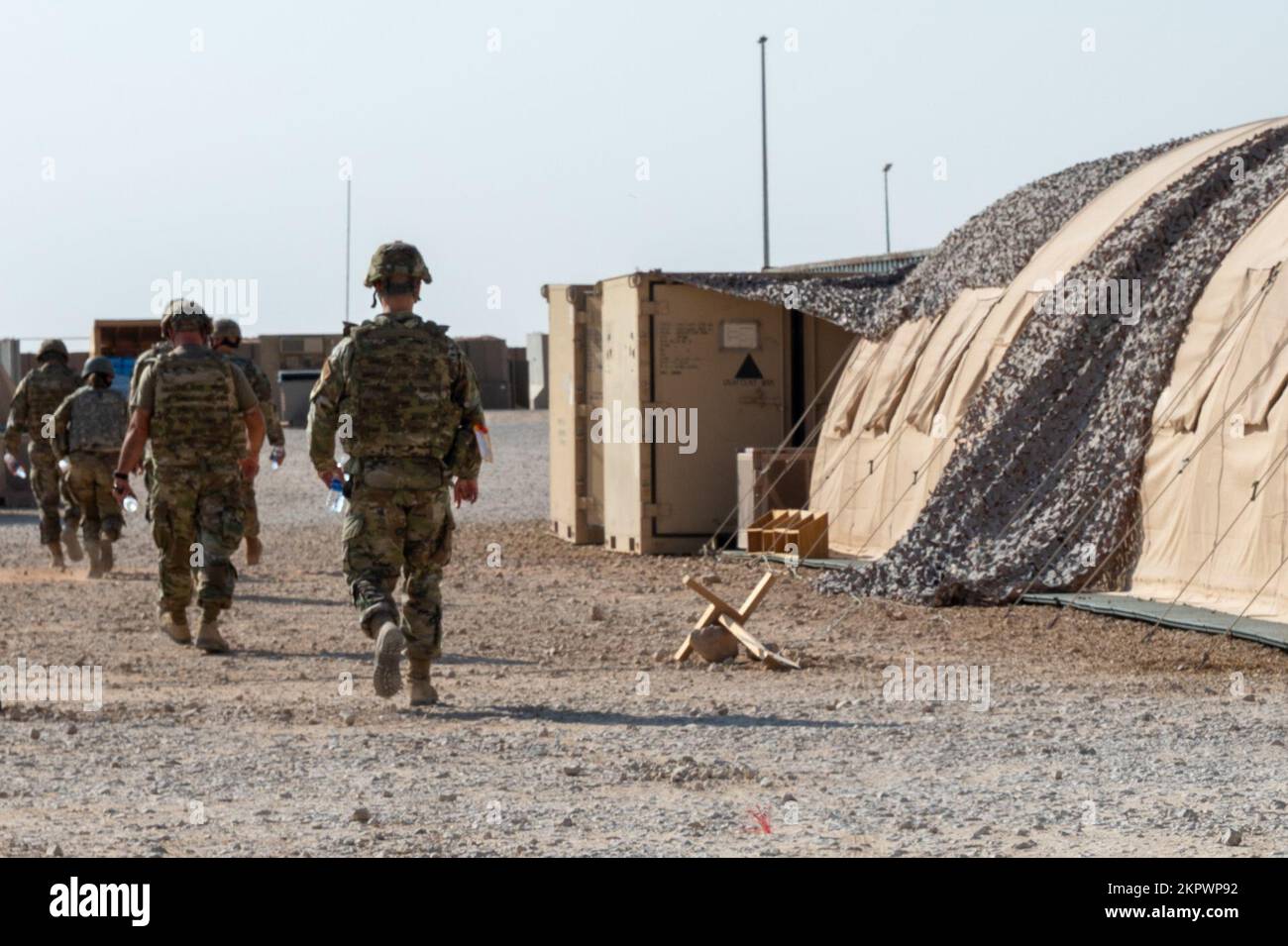 U.S. Air Force Airmen assigned to the 378th Air Expeditionary Wing ...